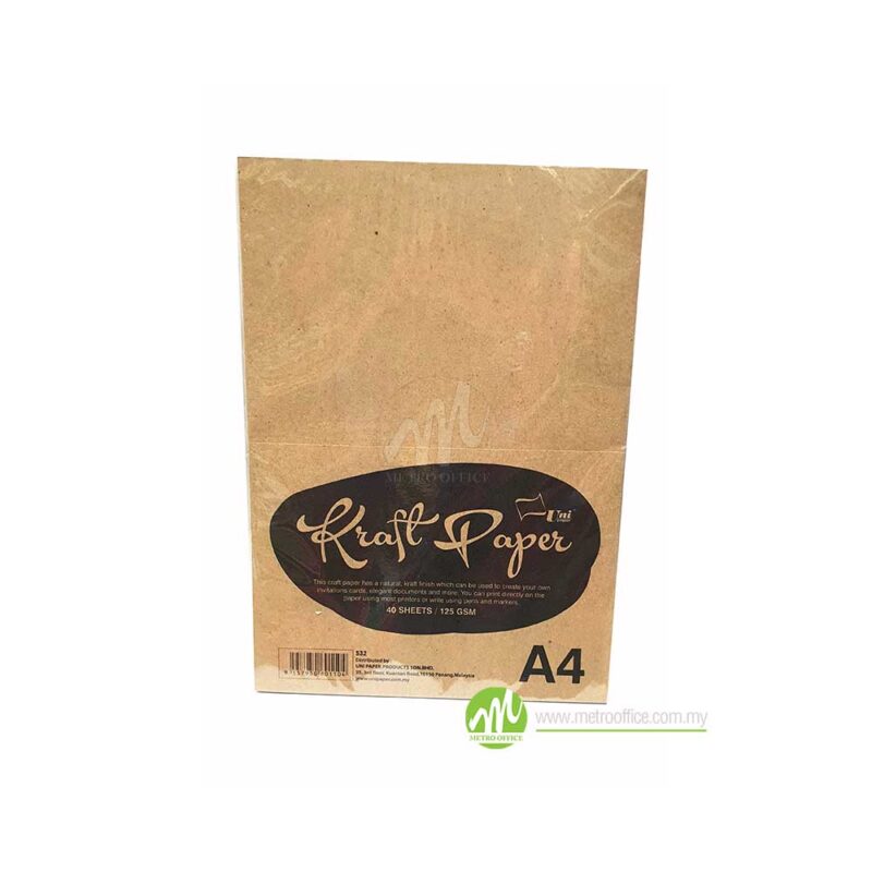 Uni Paper S32 Kraft Paper A4 125Gm 40'S - Metro Office Products